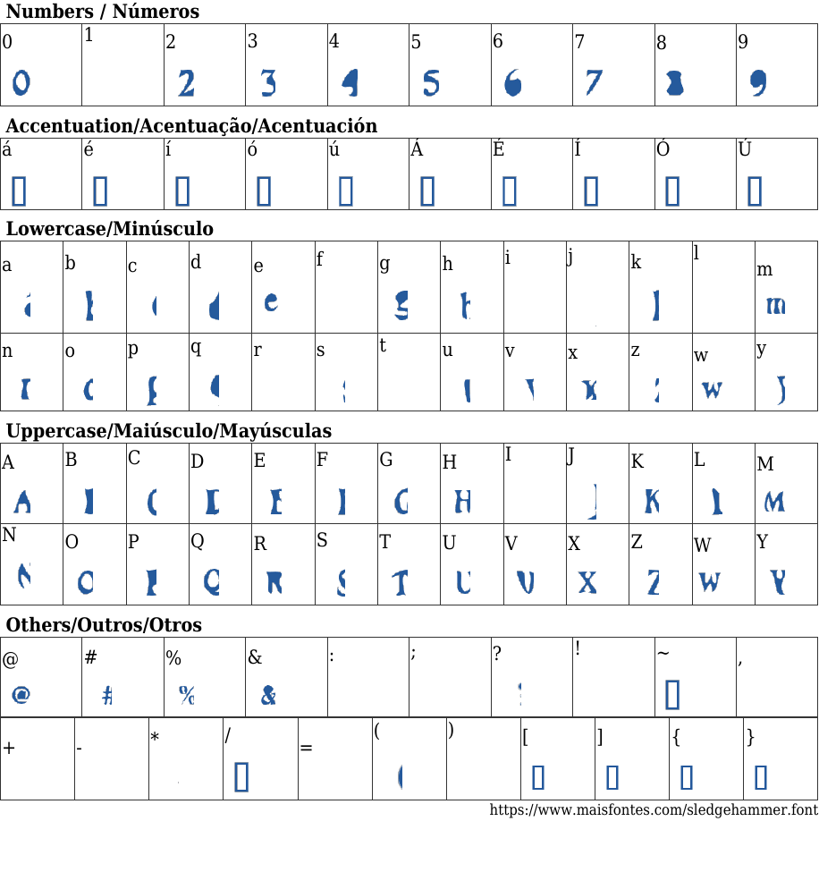 SledgeHammer: Free Font Download | MaisFontes