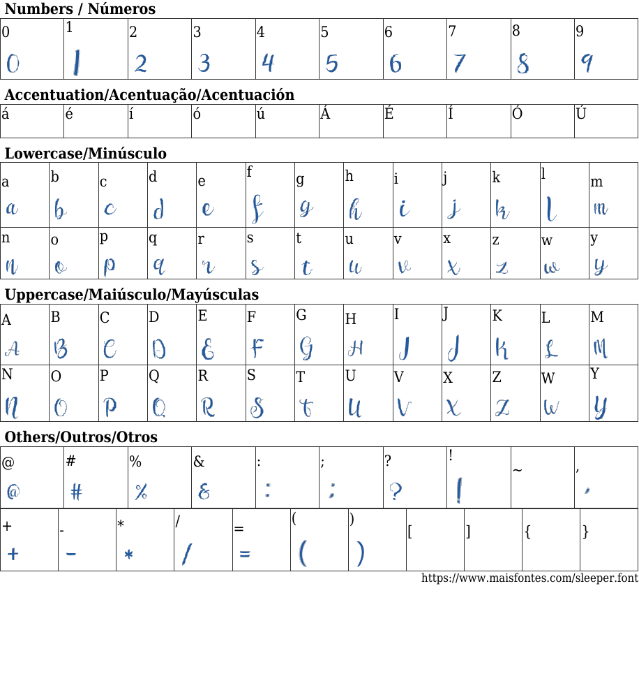 Sleeper: Free Font Download | MaisFontes