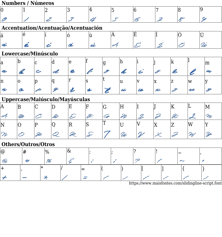 Slidingline Script：免费字体下载 | MaisFontes
