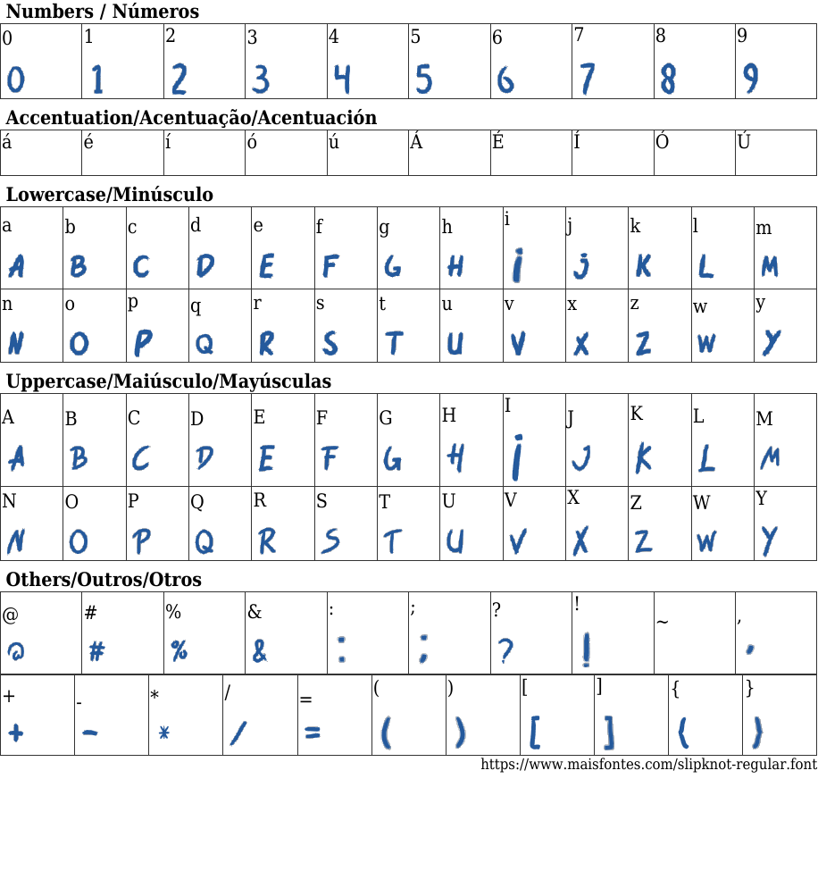 Slipknot Regular Font: Free Download | MaisFontes