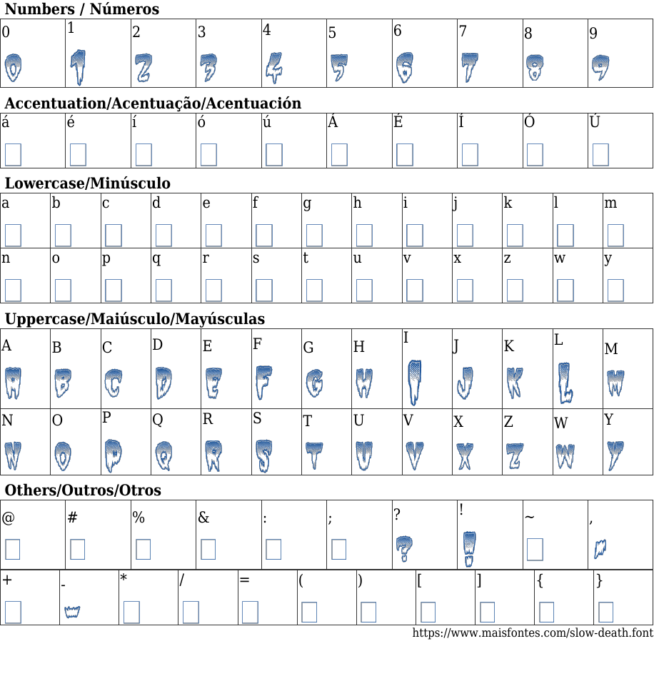 Slow Death: Baixar Fonte Grátis | MaisFontes