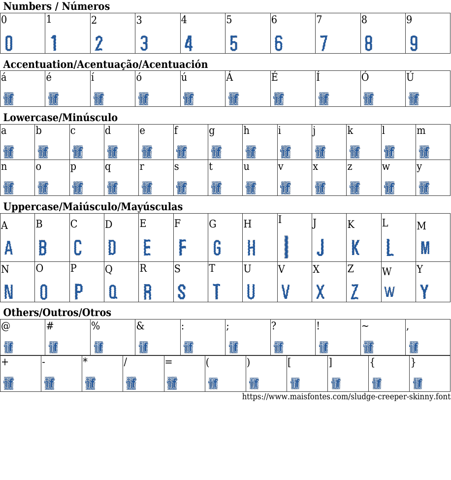 SLUDGE CREEPER SKINNY: Free Font Download | MaisFontes