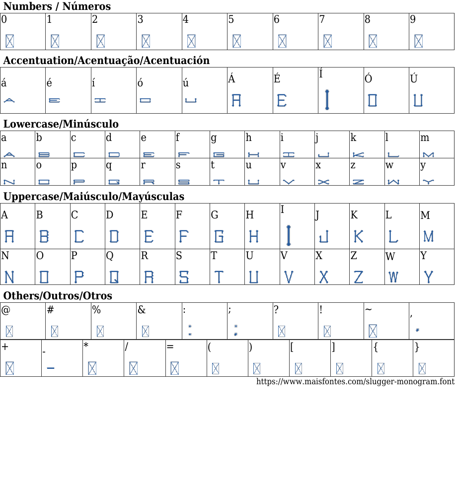 Slugger Monogram: Baixar Fonte Grátis | MaisFontes