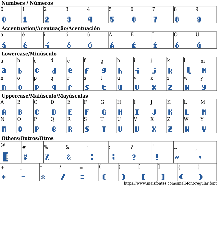 Small Font Regular: Baixar Fonte Grátis | MaisFontes