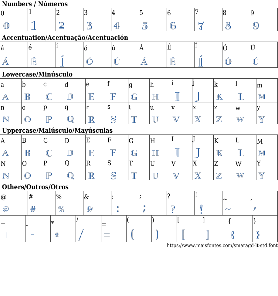Smaragd LT Std: Free Font Download | MaisFontes