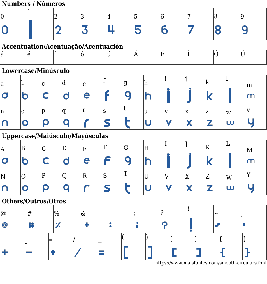 Smooth Circulars: Free Font Download | MaisFontes