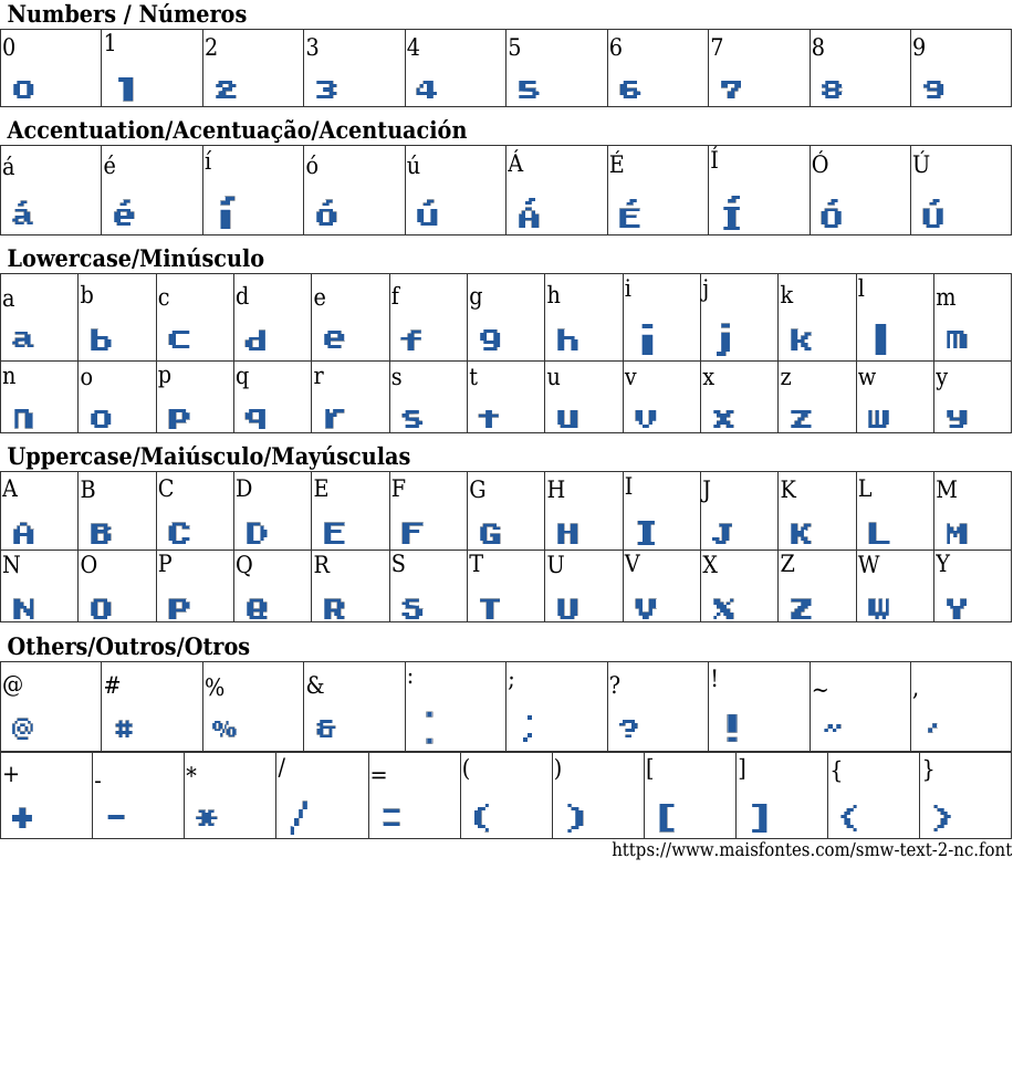 SMW Text 2 NC: Baixar Fonte Grátis | MaisFontes