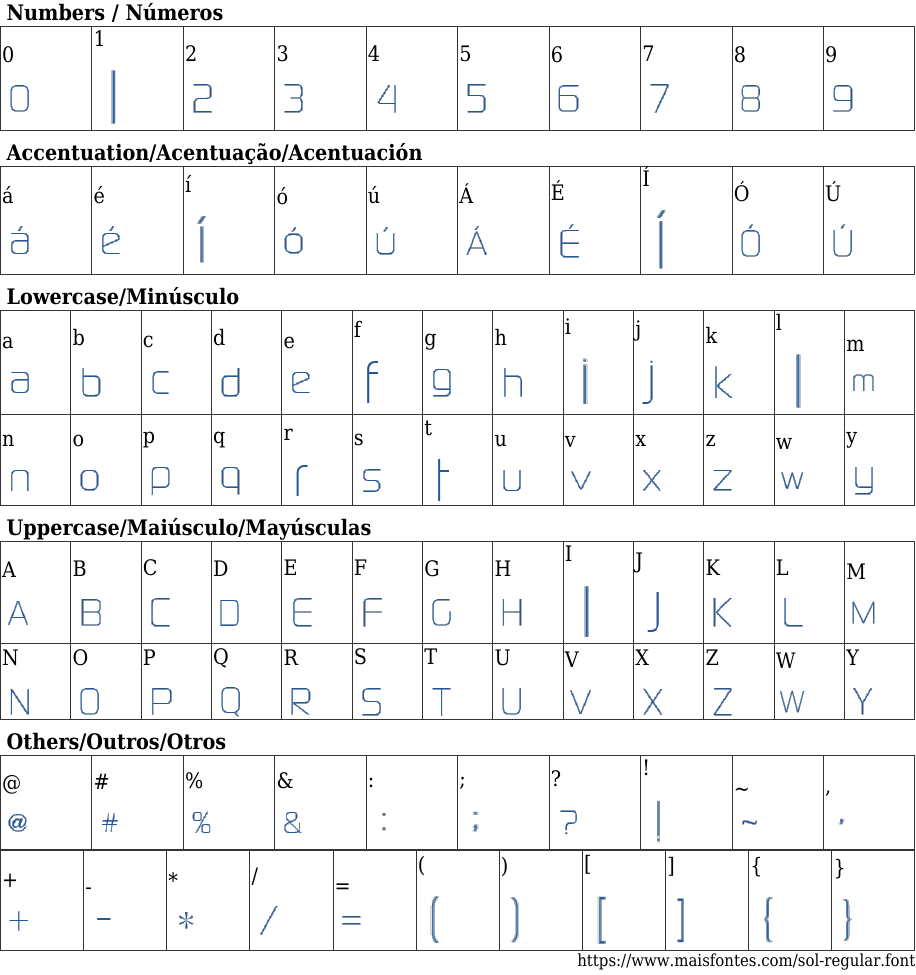 Sol Regular Font: Free Download | MaisFontes