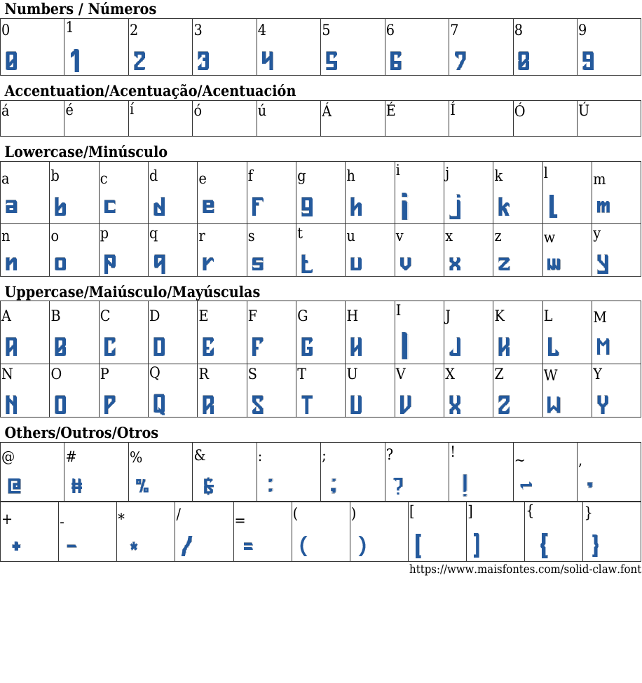 Solid Claw: Free Font Download | MaisFontes