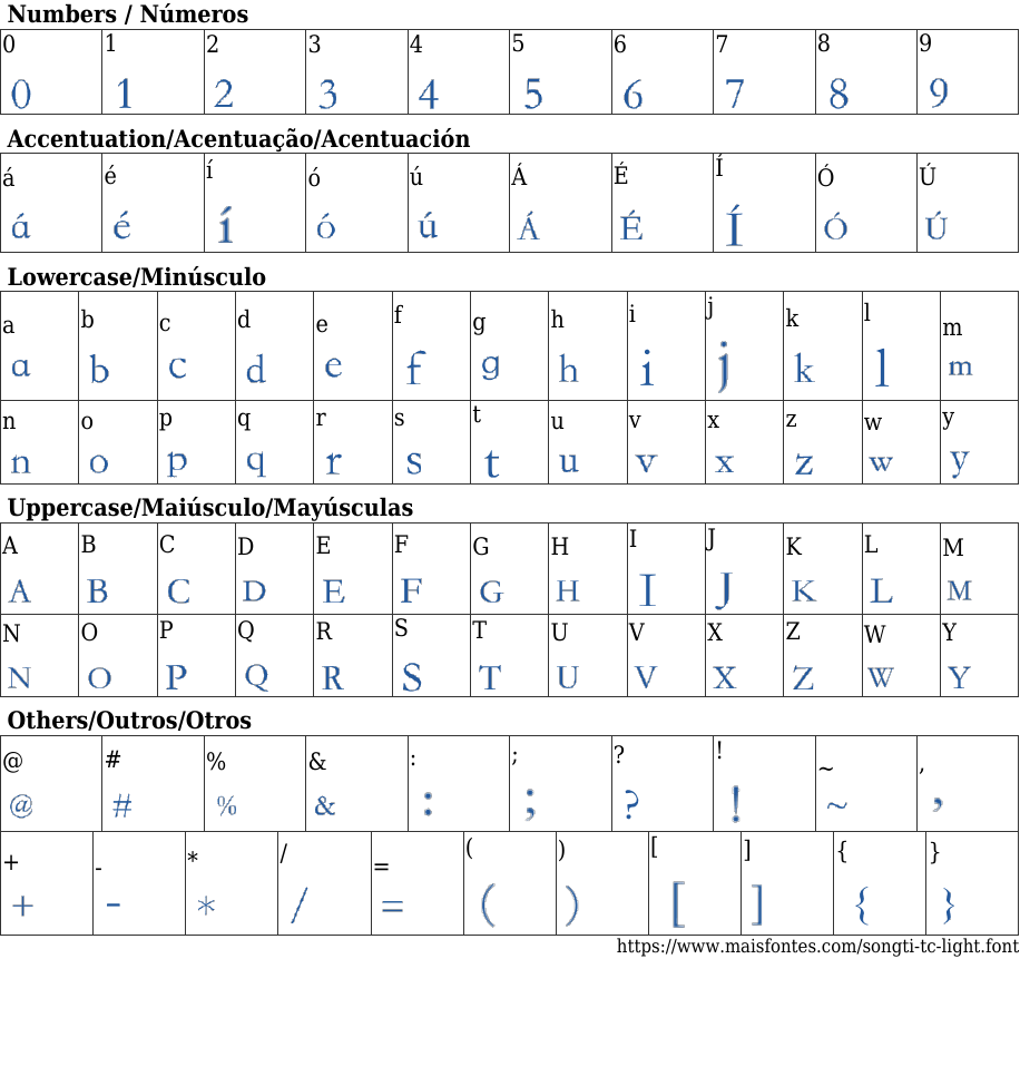 Songti TC Light: Free Font Download | MaisFontes