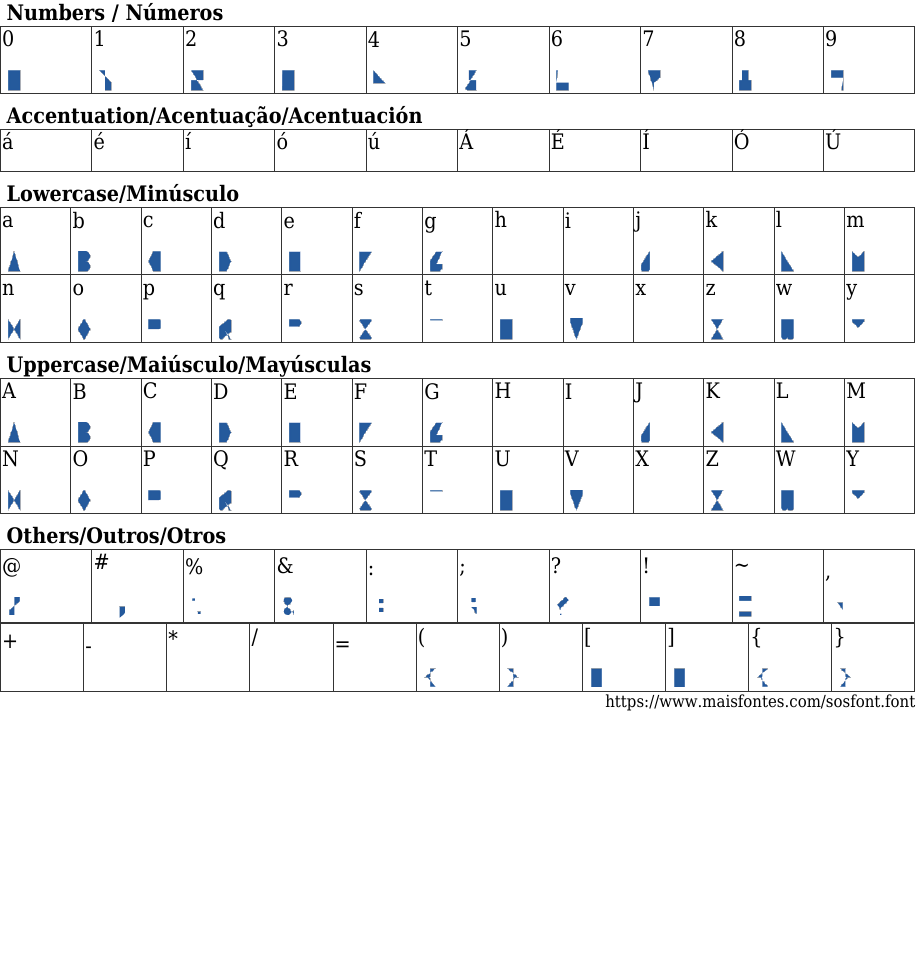 SOS: Free Font Download | MaisFontes