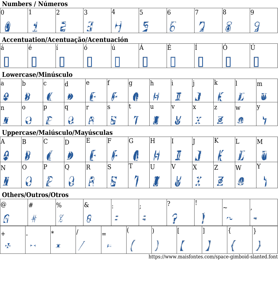 Space Gimboid Slanted: Baixar Fonte Grátis | MaisFontes