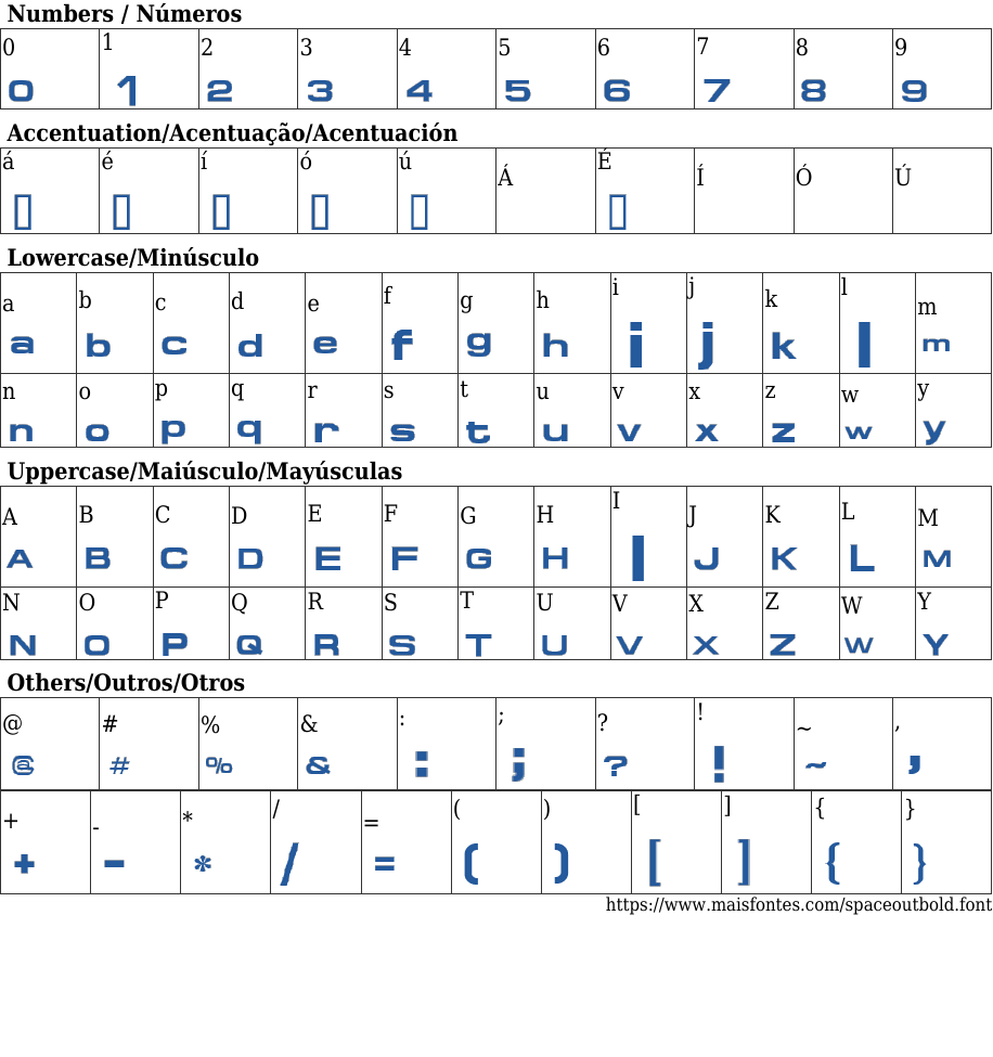 SpaceOut Bold Font: Free Download | MaisFontes