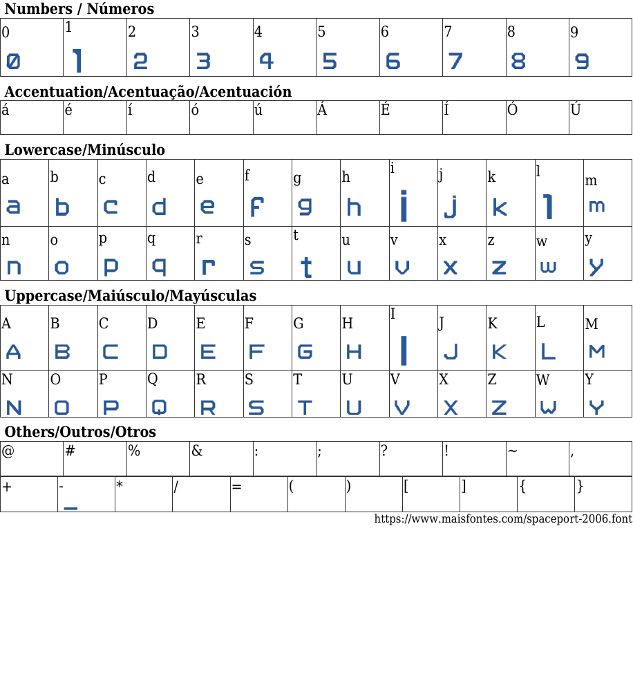Spaceport 2006: Free Font Download | MaisFontes