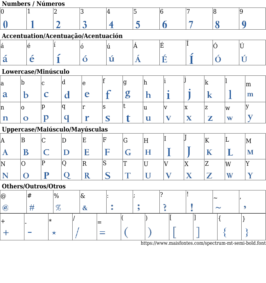 Spectrum MT Semi Bold: Free Font Download | MaisFontes