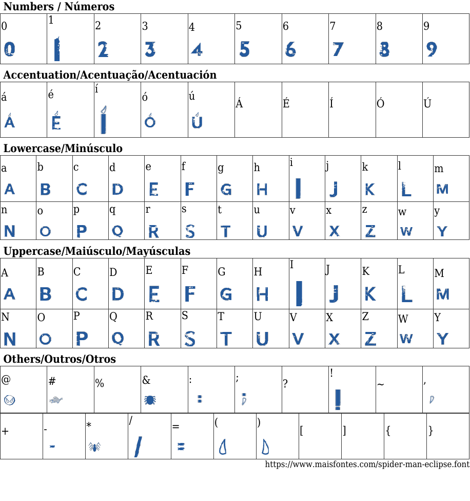 SPIDER MAN ECLIPSE: Baixar Fonte Grátis | MaisFontes