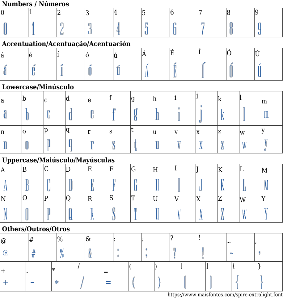 Spire ExtraLight: Free Font Download | MaisFontes