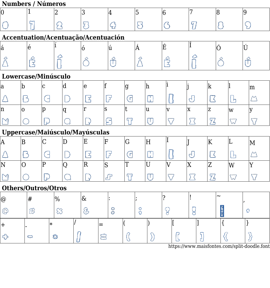 Split Doodle: Baixar Fonte Grátis | MaisFontes