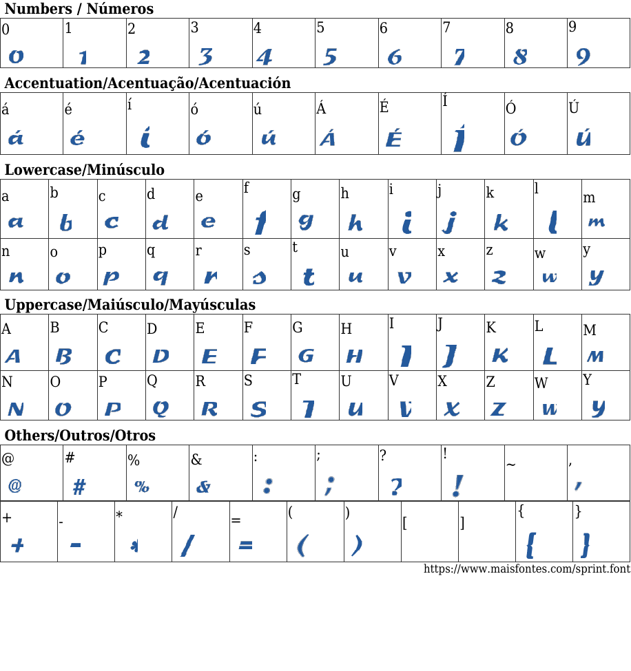 Sprint: Free Font Download | MaisFontes