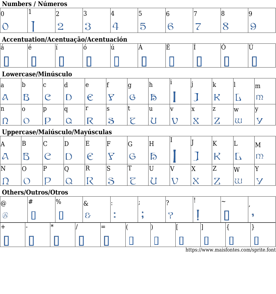 Sprite Font: Free Download | MaisFontes