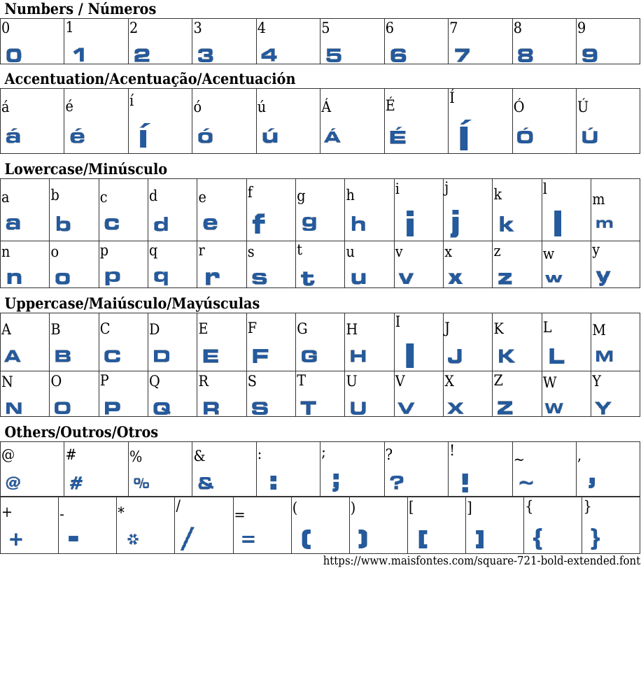 Square 721 Bold Extended: Download Free Font | MaisFontes