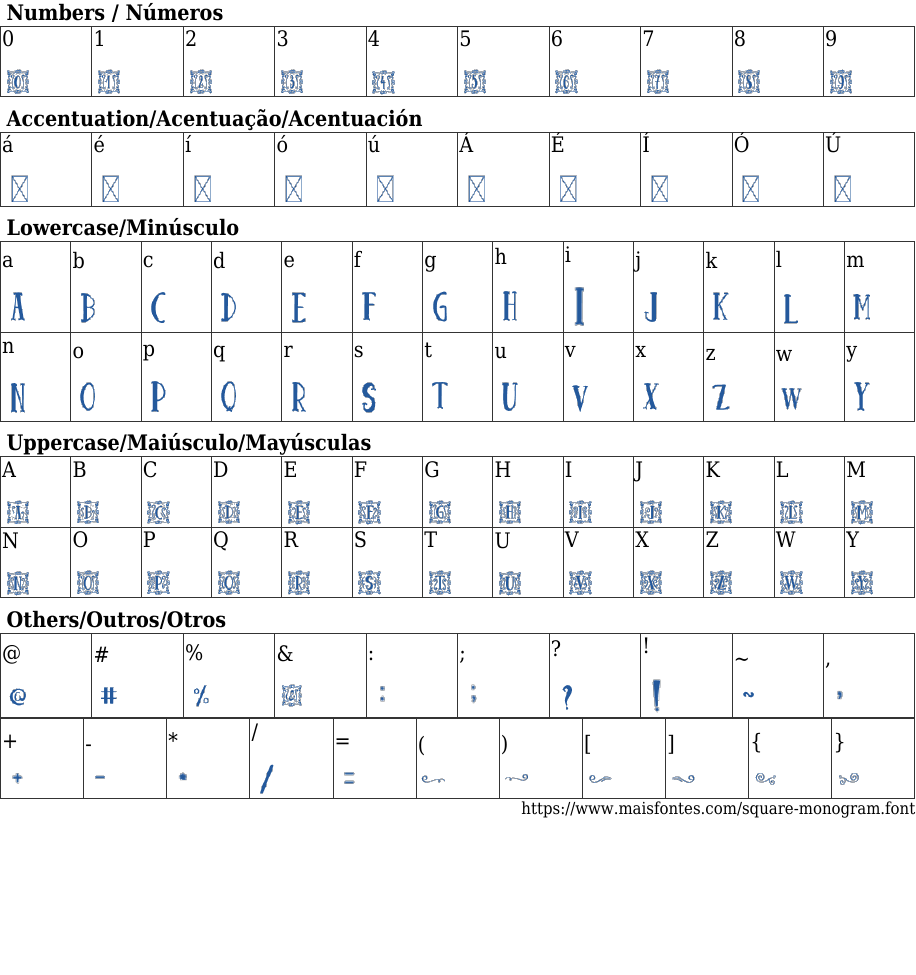 Baixar Fonte Square Monogram Grátis | MaisFontes.com