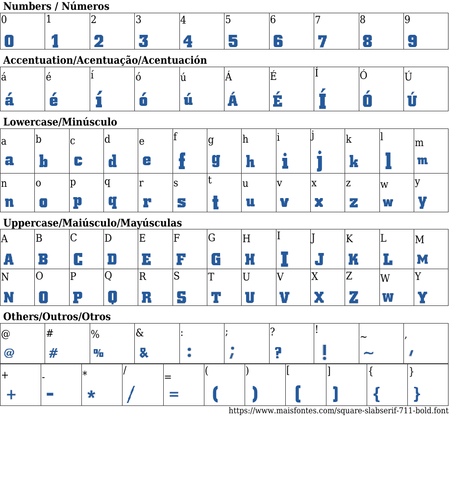 Square Slabserif 711 Bold: Download Free Font | MaisFontes