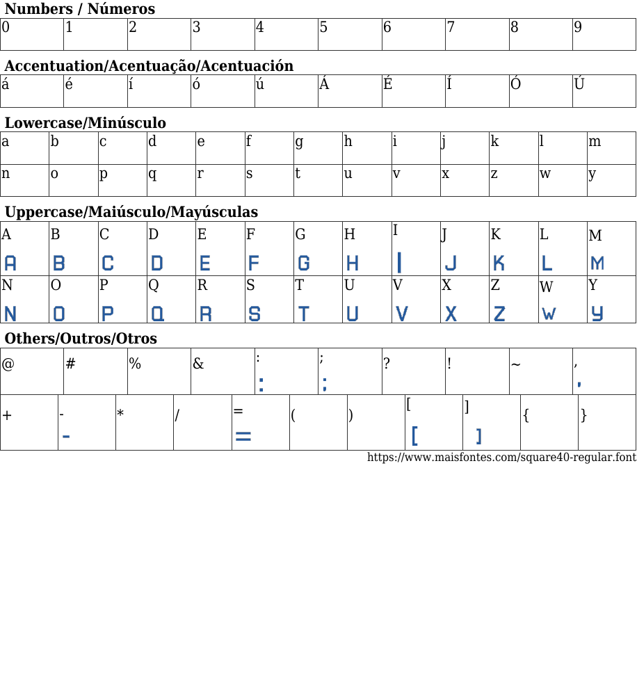 SQUARE 40 REGULAR: Baixar Fonte Grátis | MaisFontes