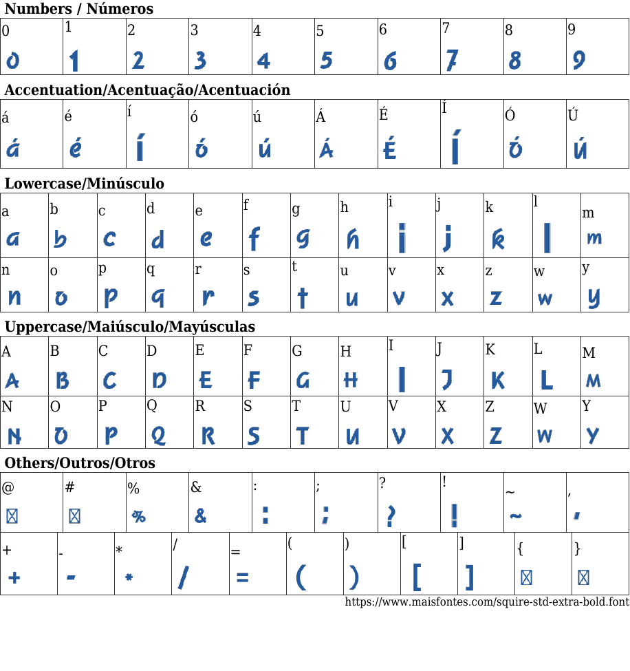 Squire Std Extra Bold: Free Font Download | MaisFontes