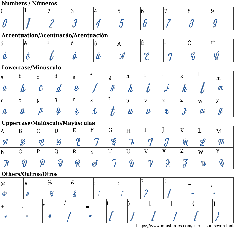 SS Nickson Seven Font: Free Download | MaisFontes