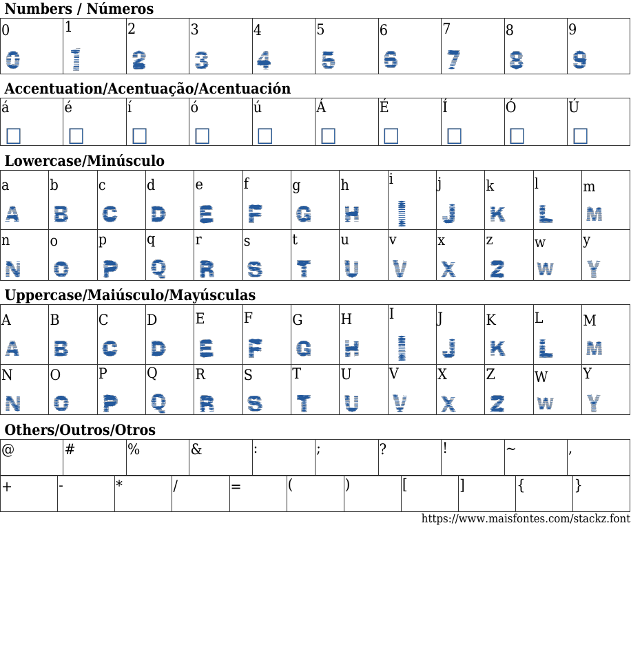 Stackz: Free Font Download | MaisFontes
