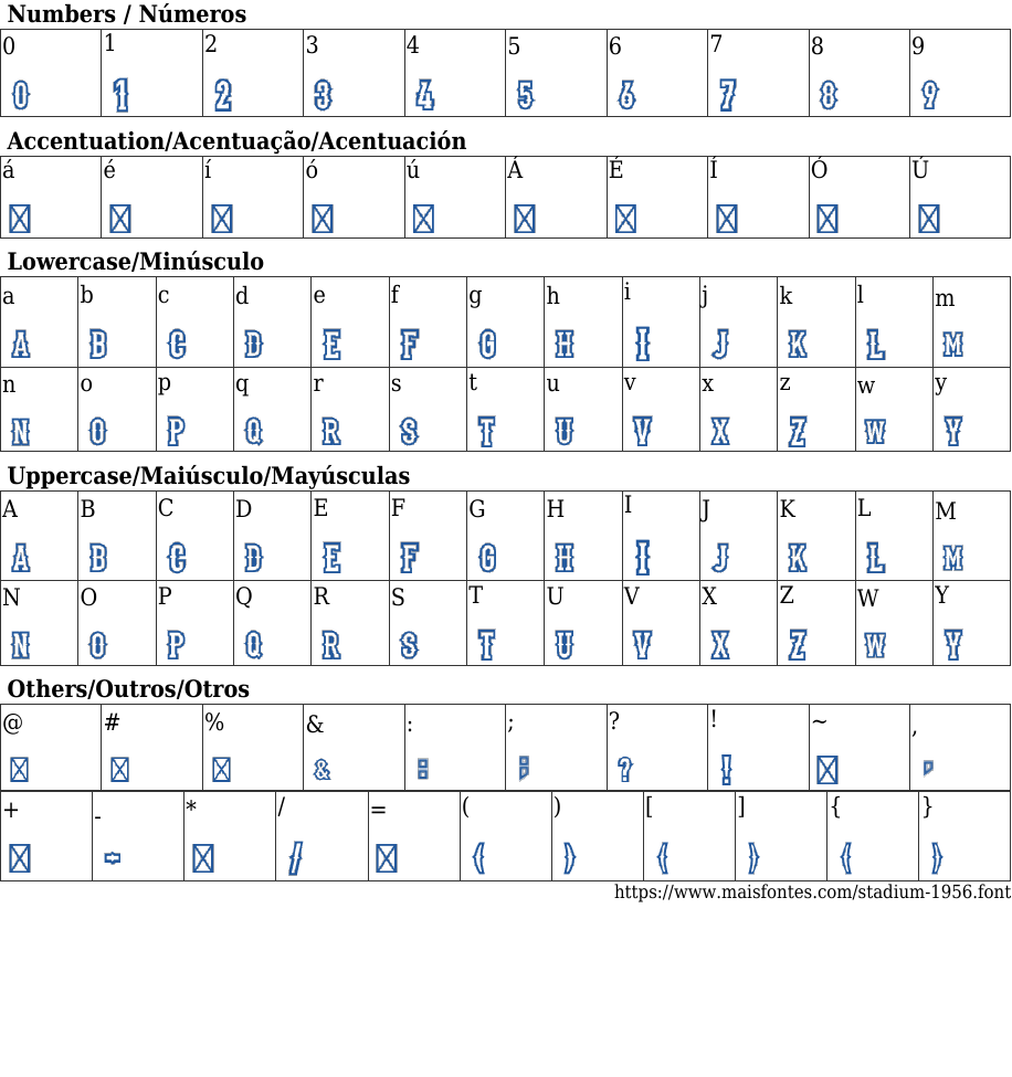 Stadium 1956: Free Font Download | MaisFontes