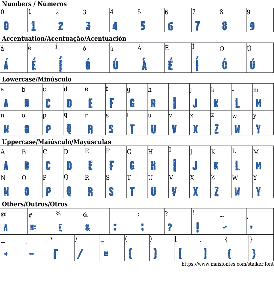 Завантажити шрифт Stalker | MaisFontes