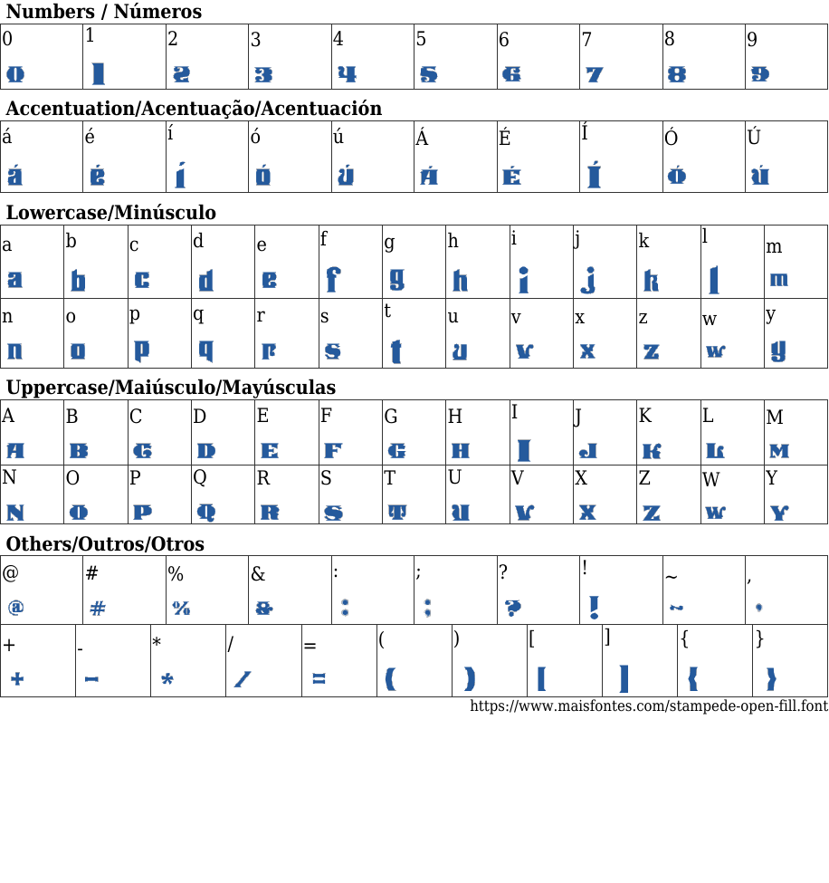 Stampede Open Fill: Free Font Download | MaisFontes