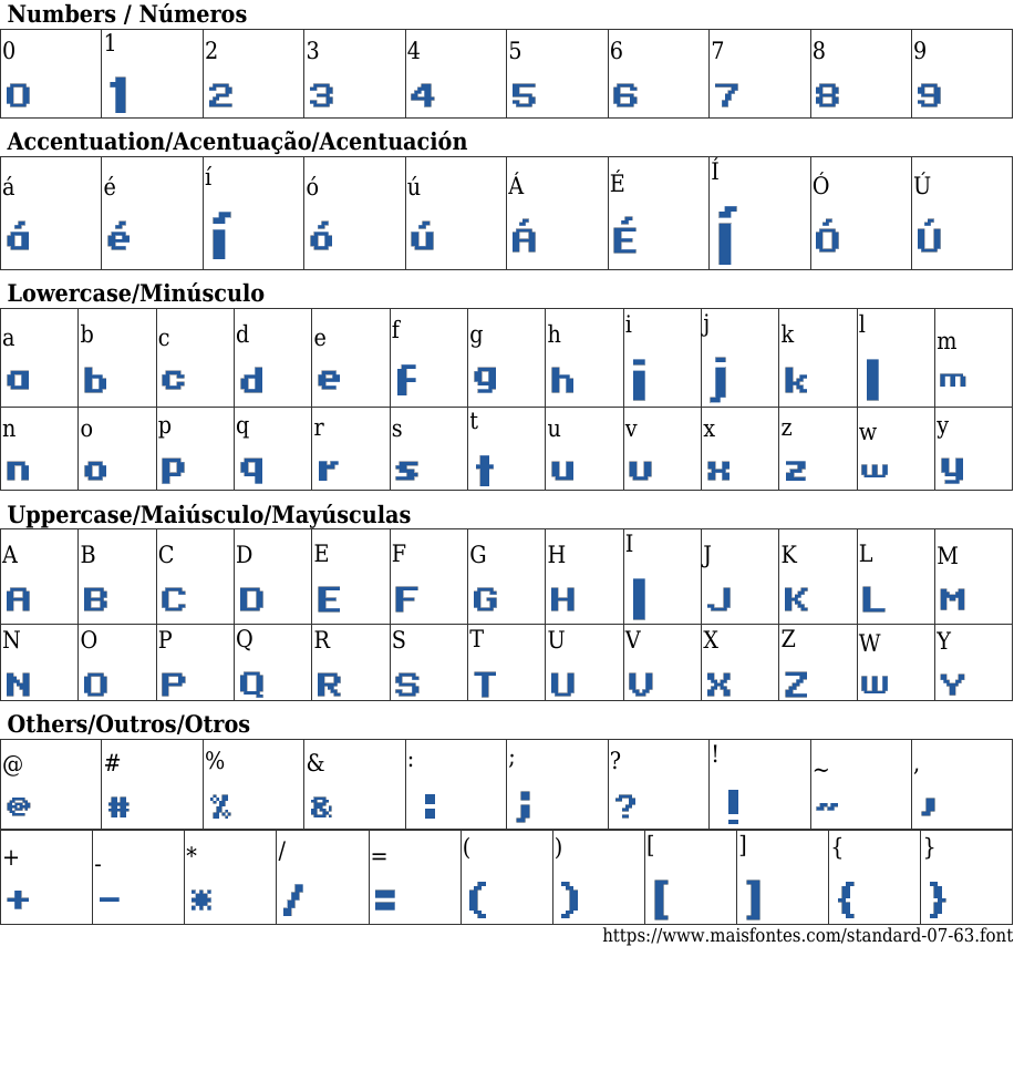 Standard 07 63: Baixar Fonte Grátis | MaisFontes