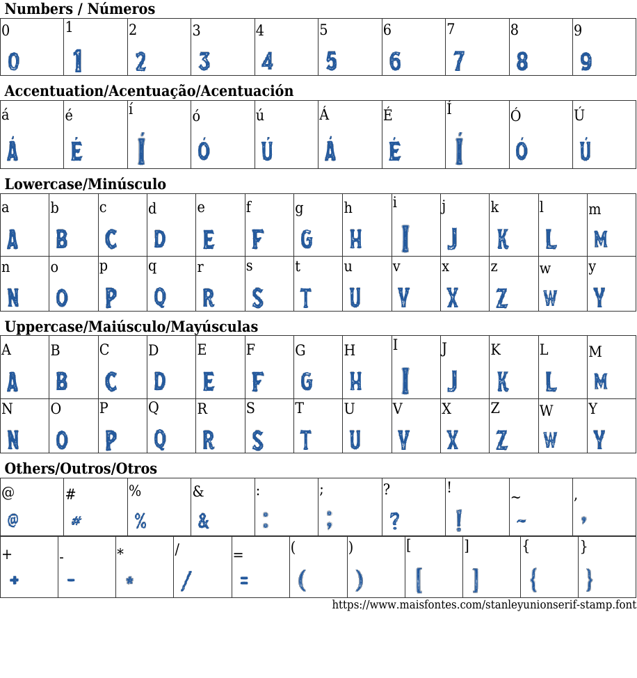 Stanley Union Serif Stamp Font: Free Download | MaisFontes