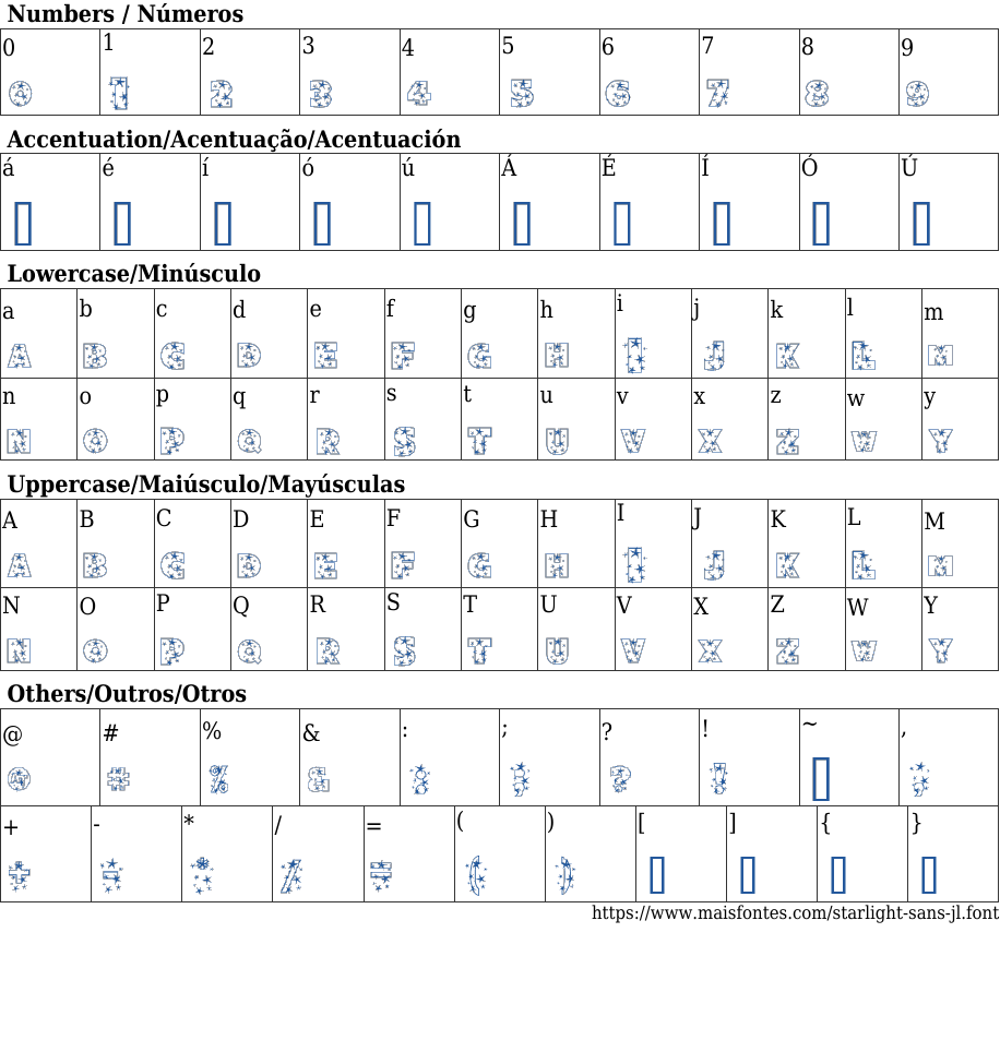 Starlight Sans JL: Baixar Fonte Grátis | MaisFontes