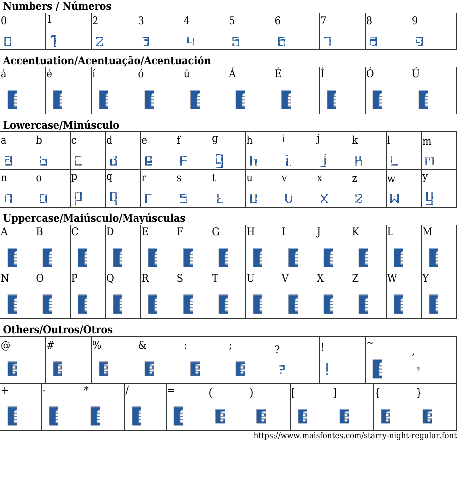 Starry Night Regular: Baixar Fonte Grátis | MaisFontes