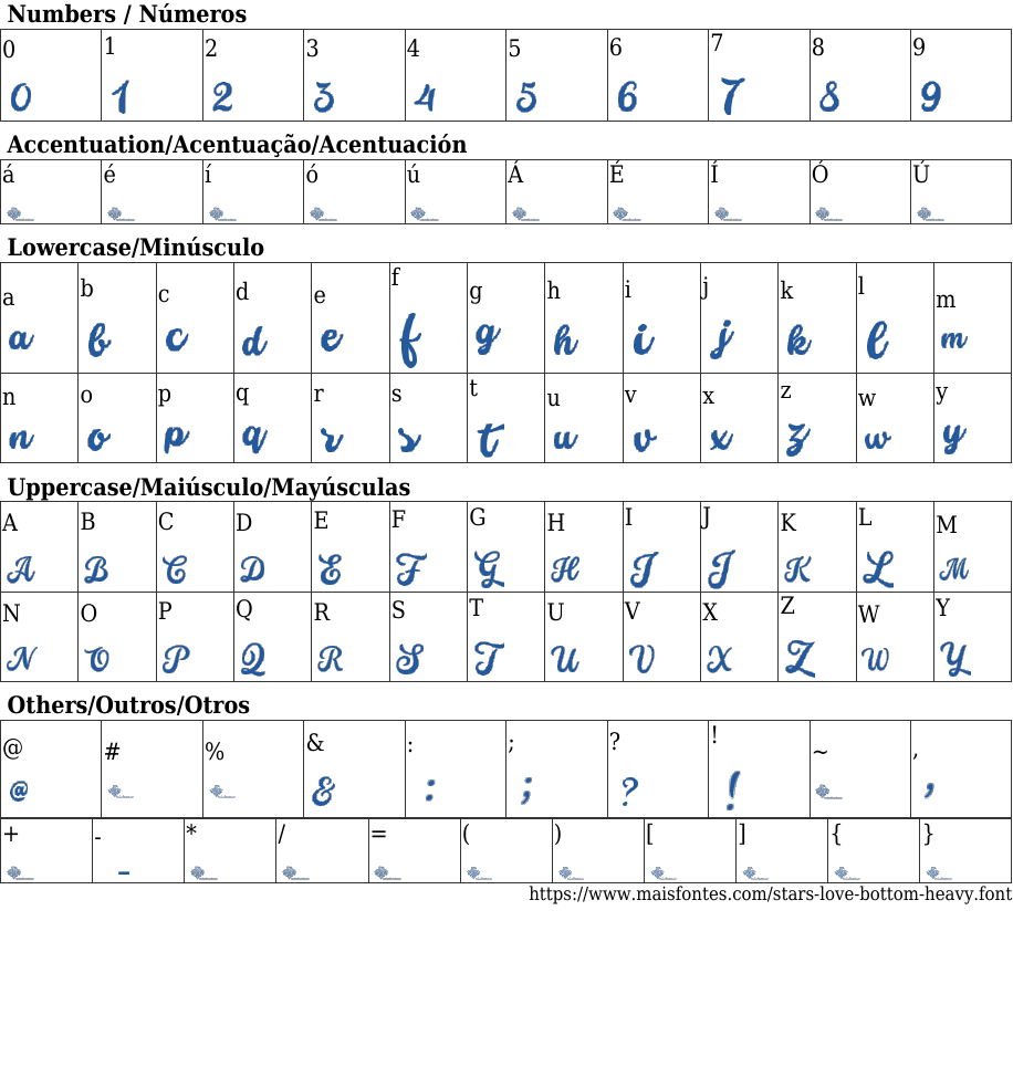 Stars Love Bottom Heavy: Free Font Download | MaisFontes