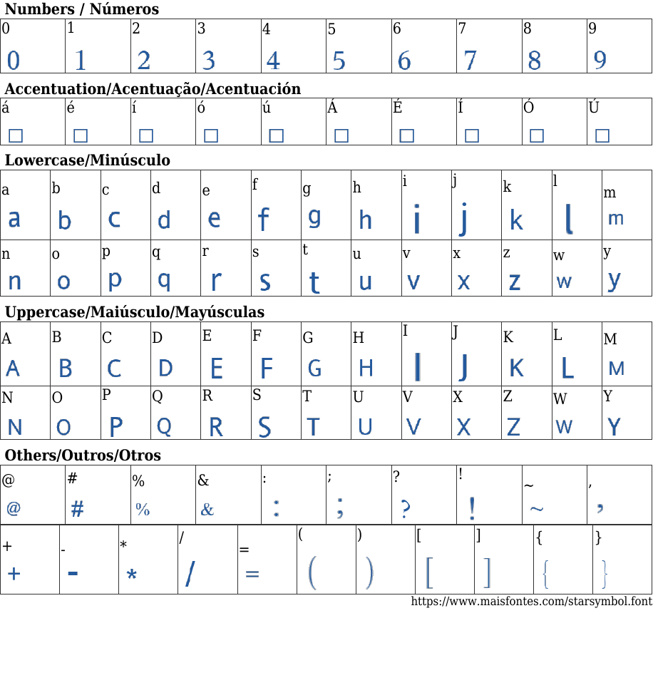 Star Symbol: Free Font Download | MaisFontes