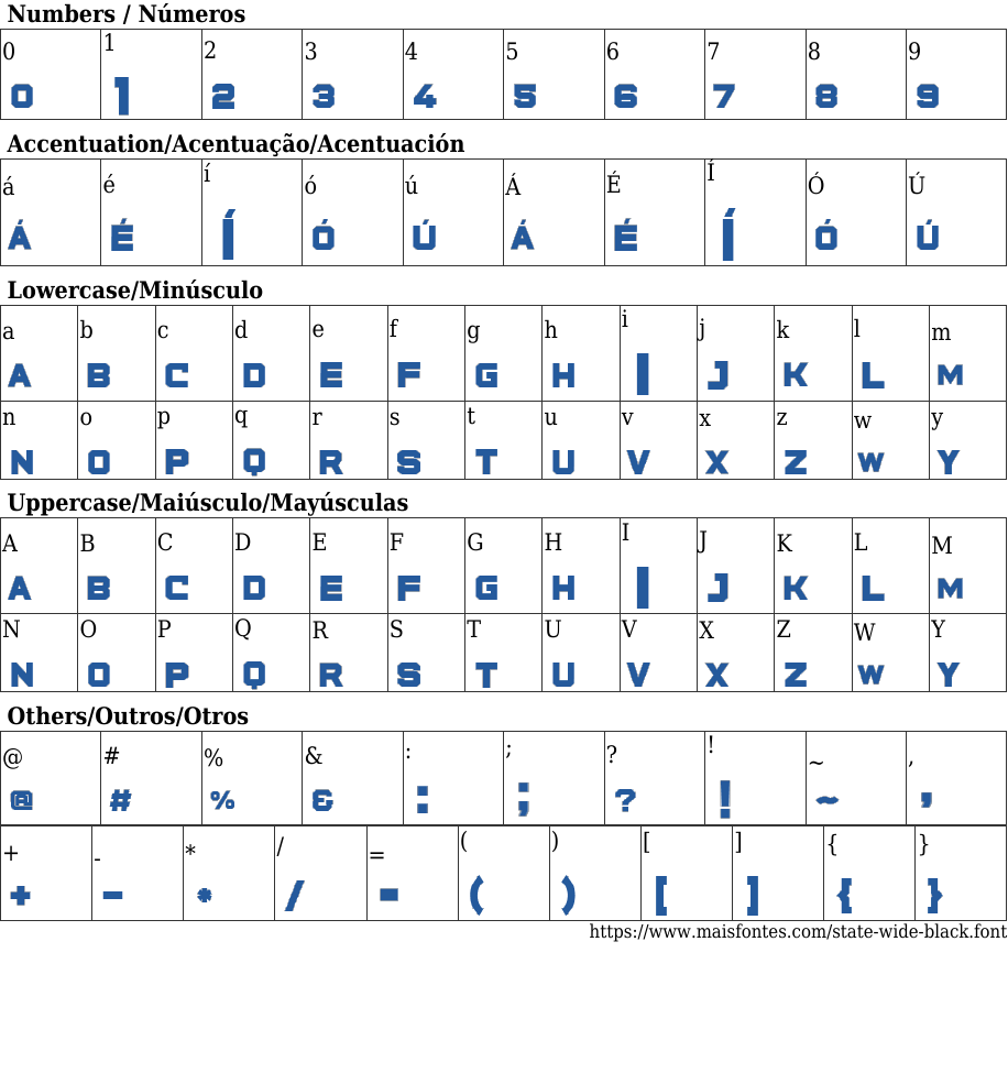 State Wide Black: Free Font Download | MaisFontes