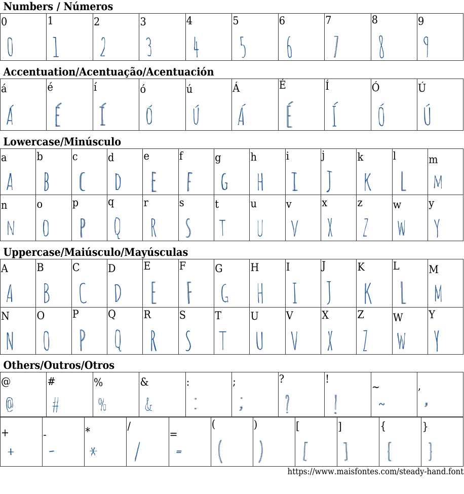 Steady Hand: Free Font Download | MaisFontes