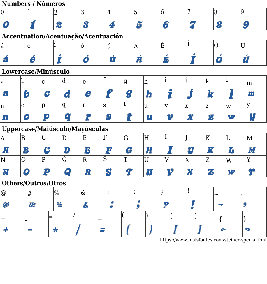 Steiner Special Font: Free Download | MaisFontes