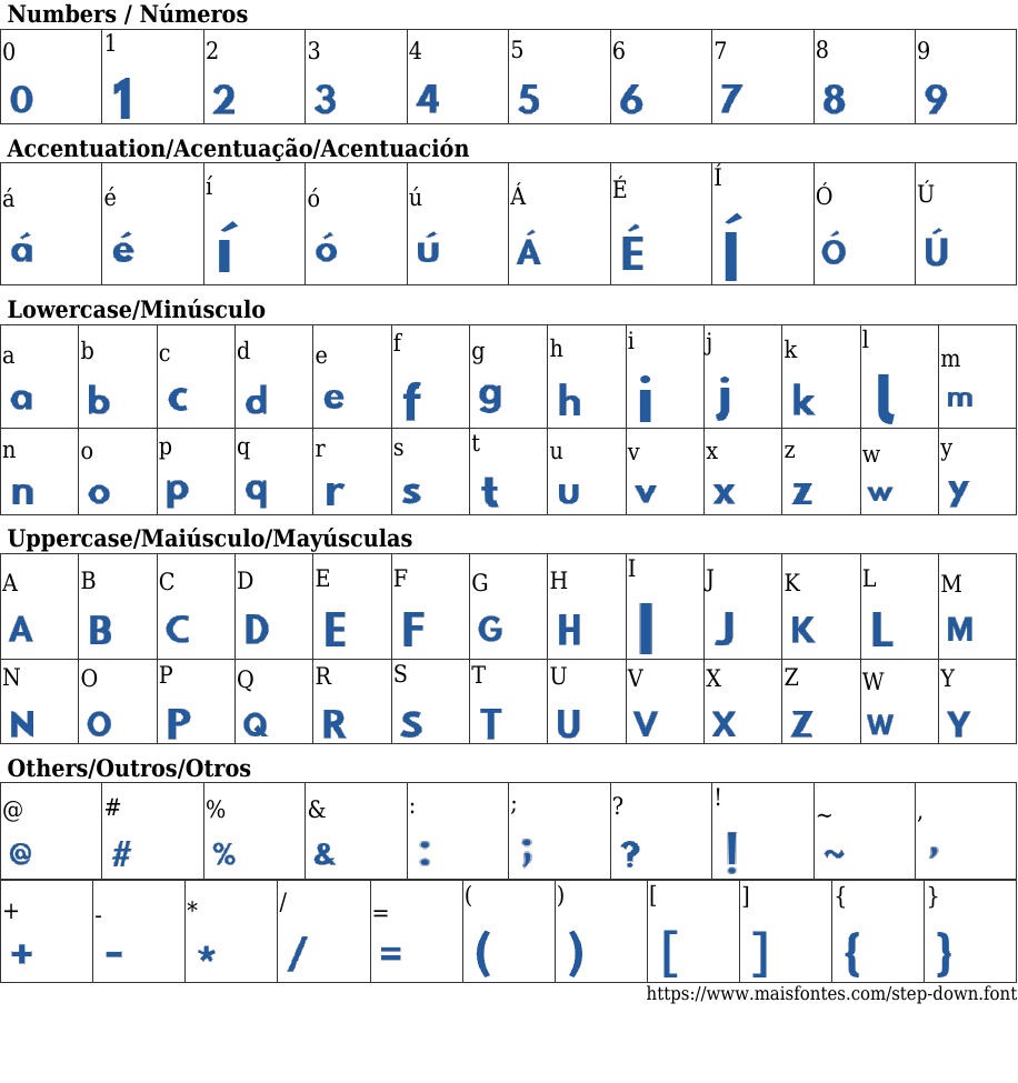 Step Down: Free Font Download | MaisFontes