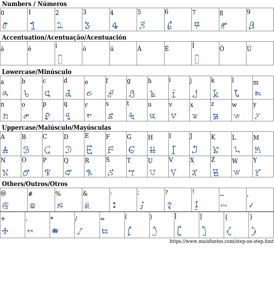 Step on step: Free Font Download | MaisFontes