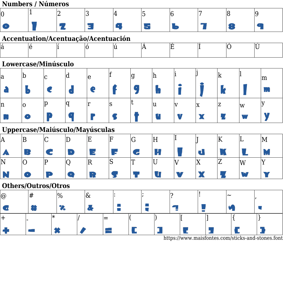 Sticks and Stones: Free Font Download | MaisFontes