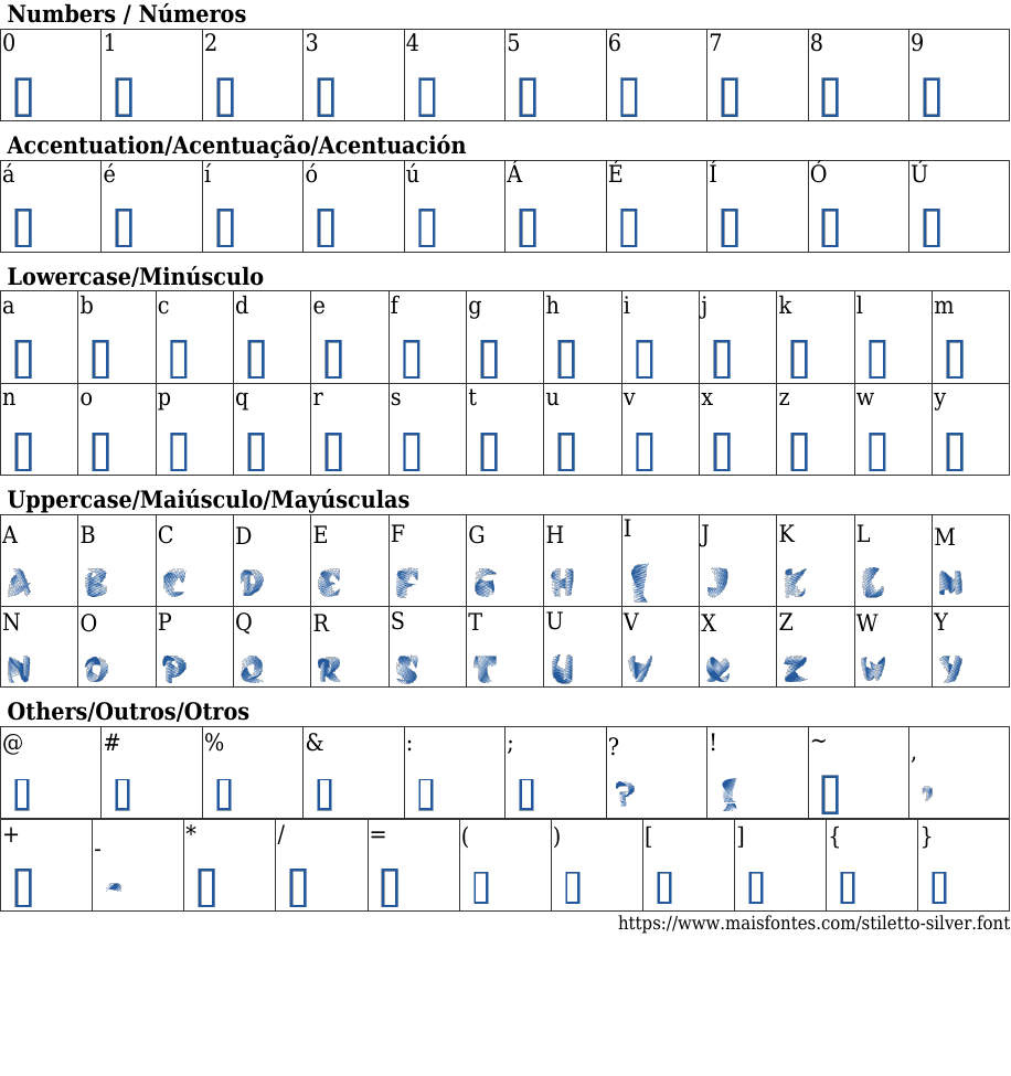 STILETTO SILVER: Free Font Download | MaisFontes