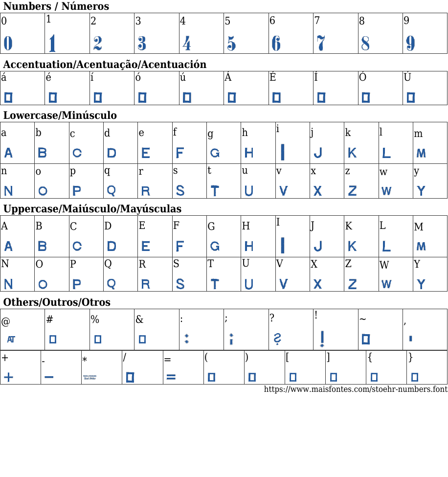 Stoehr numbers: Free Font Download | MaisFontes