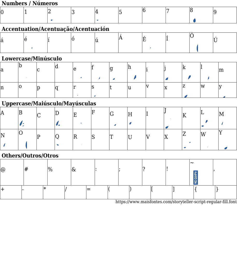 Storyteller Script Regular Fill: Free Font Download | MaisFontes
