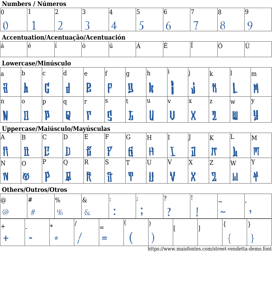 Street Vendetta: Baixar Fonte Grátis | MaisFontes